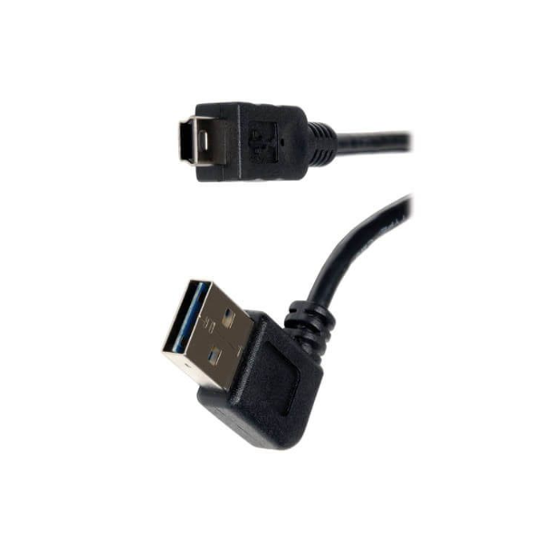 USB Cable Right Angle A to Mini B