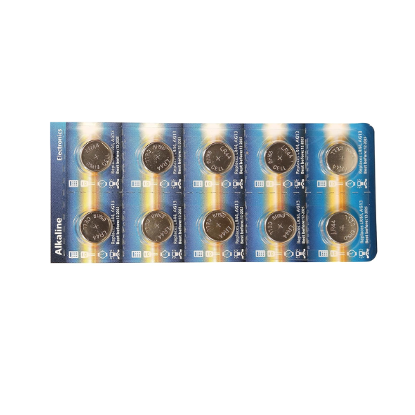 Philips Alkaline Button Batteries LR44 Pack of 10