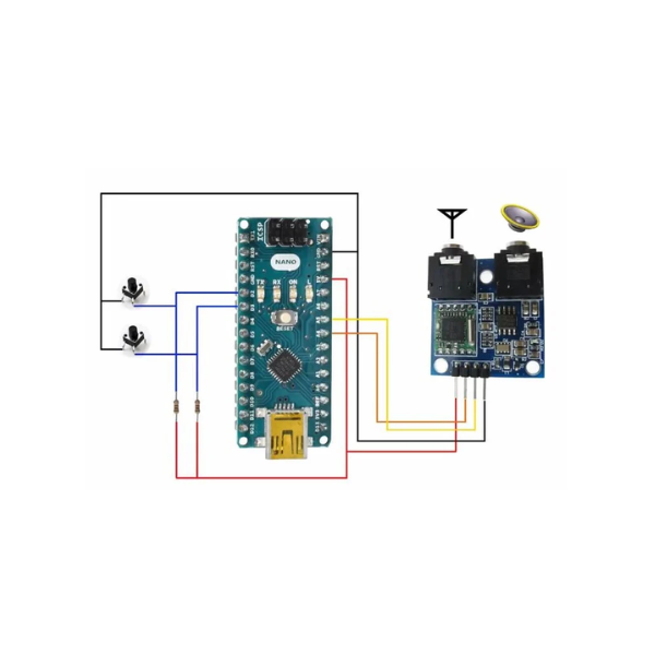 Tea5767 Stereo Fm Radio Module With Detachable Antenna