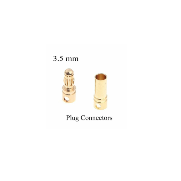 3.5MM BULLET CONNECTORS GOLD PLATED FOR HIGH CURRENT