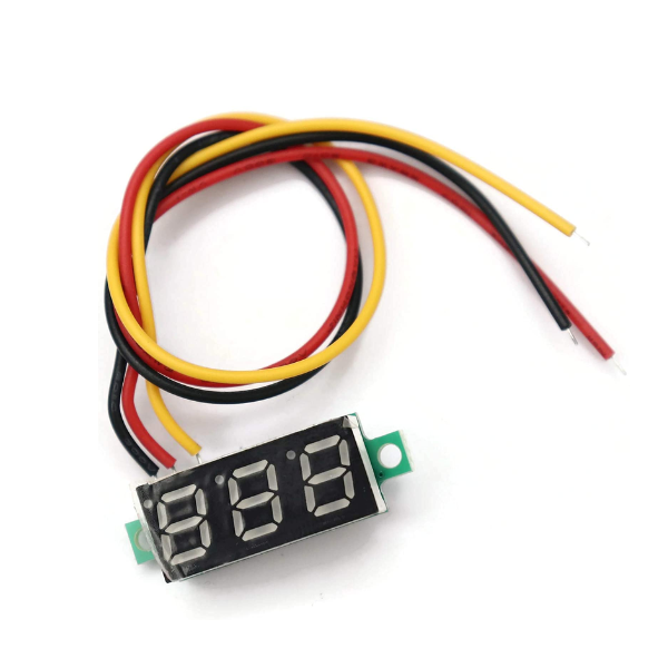 Digital Voltmeter 0.28 Inch Three Wire 3.5-30V Red
