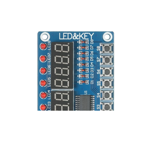 TM1638 8 Bit LED Digital Tube Display Module 8Keys Seven Segment