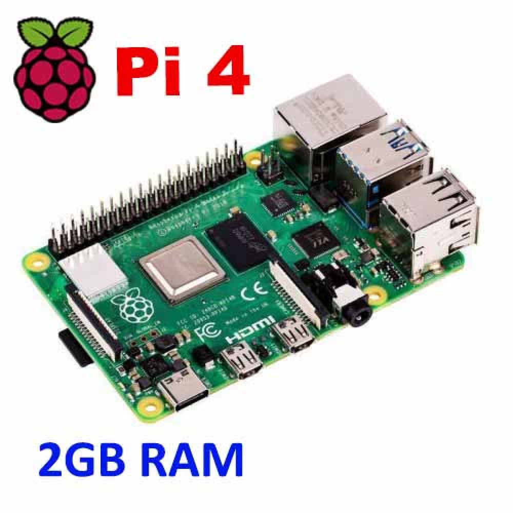RASPBERRY PI 4 MODEL B WITH 2 GB RAM